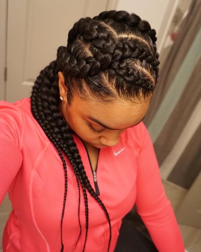 21 Natural Hair Braid Styles For Short And Long Hair | ThriveNaija