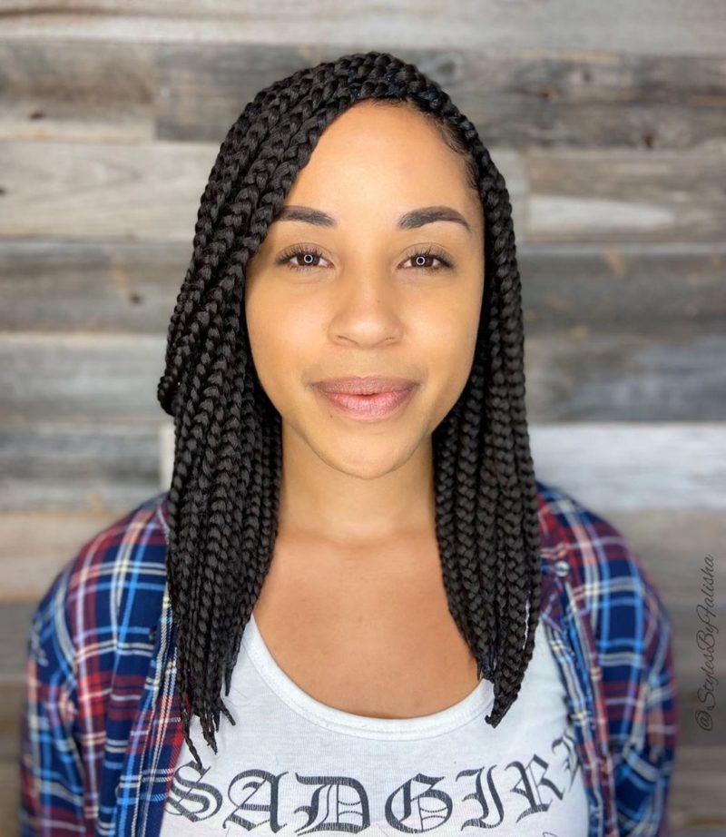 29 Short Box Braids Hairstyle Ideas | ThriveNaija