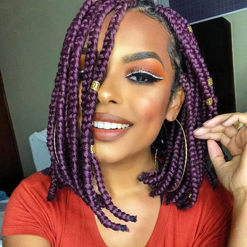 29 Short Box Braids Hairstyle Ideas | ThriveNaija