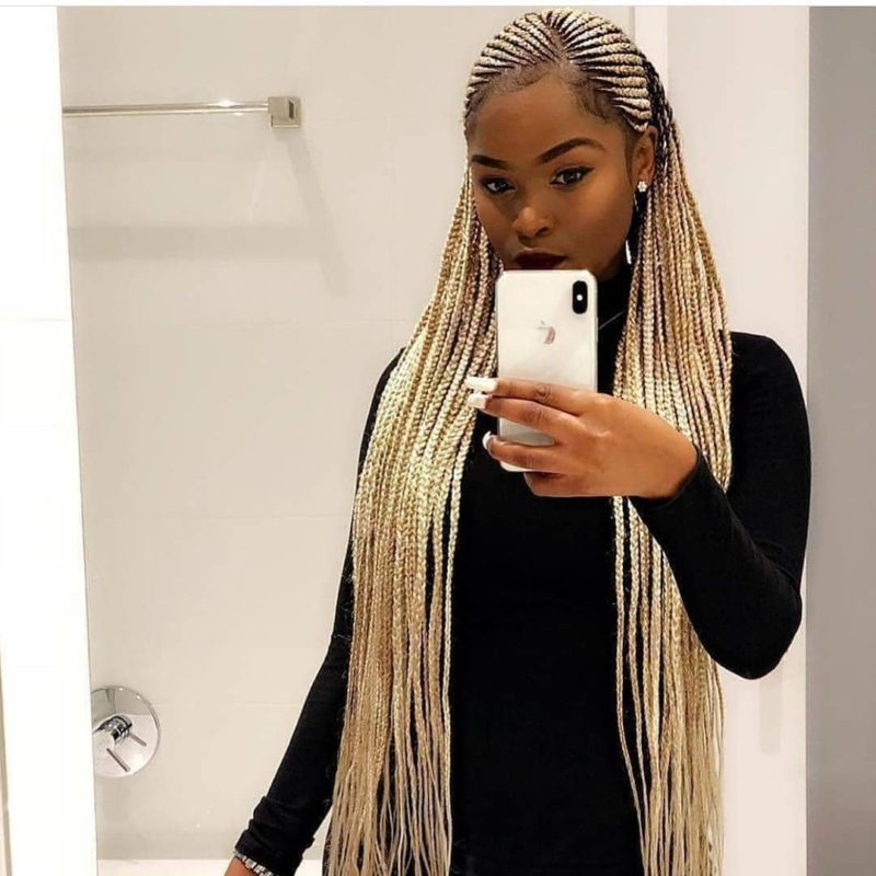 35 Beautiful Cornrow All-Back Styles | ThriveNaija
