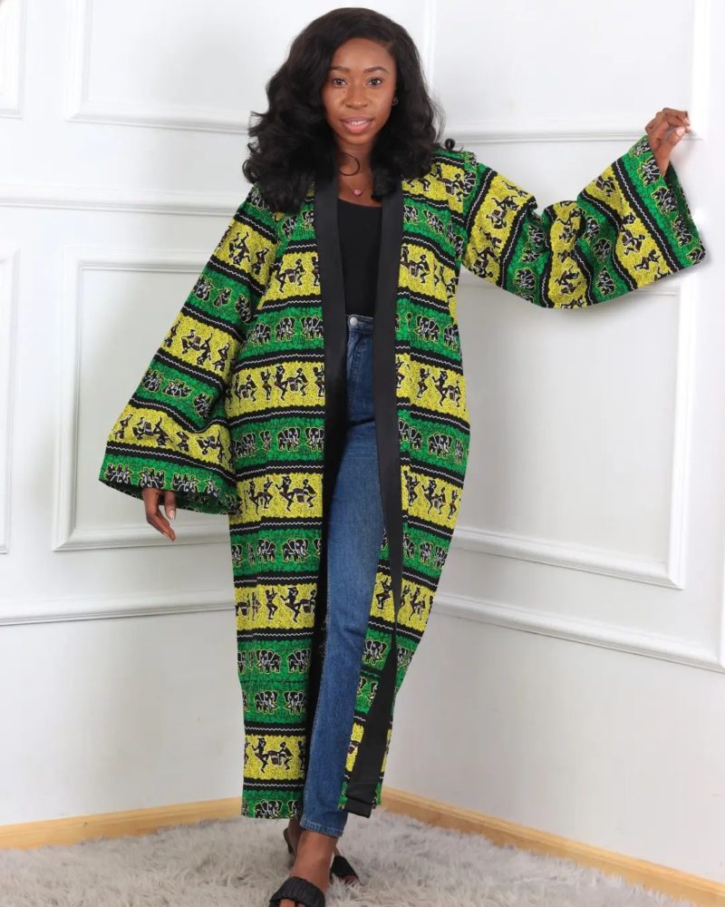 40 Trending Ankara Kimono Jackets And Dresses | ThriveNaija