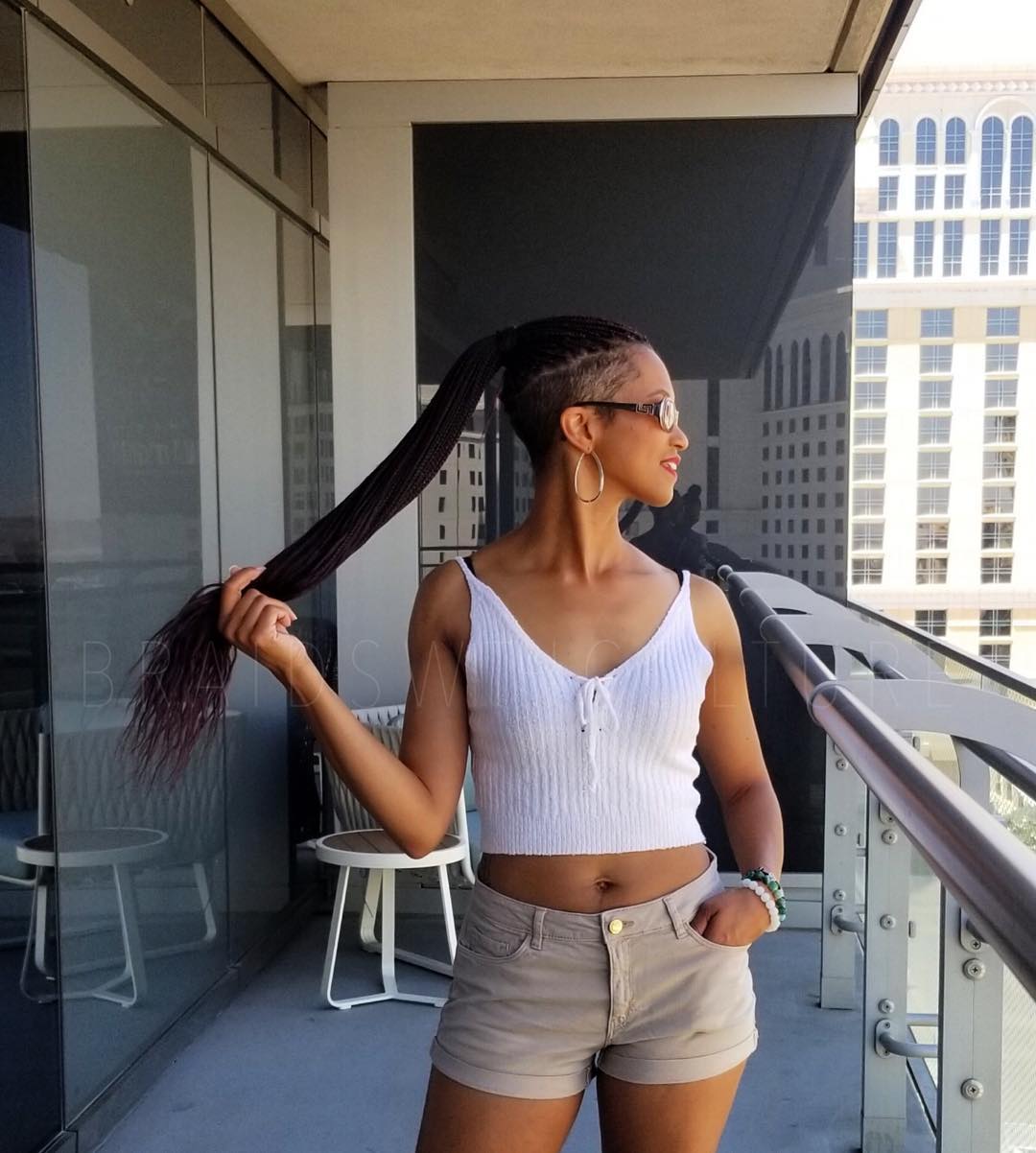 31 Box Braids With Shaved Sides Thrivenaija
