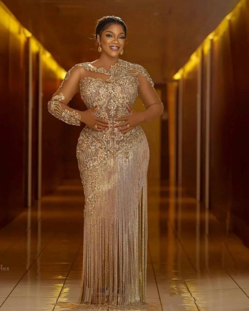 81 New Beautiful Lace Gown Styles | ThriveNaija