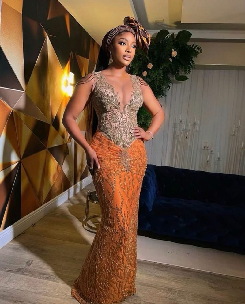 81 New Beautiful Lace Gown Styles | ThriveNaija