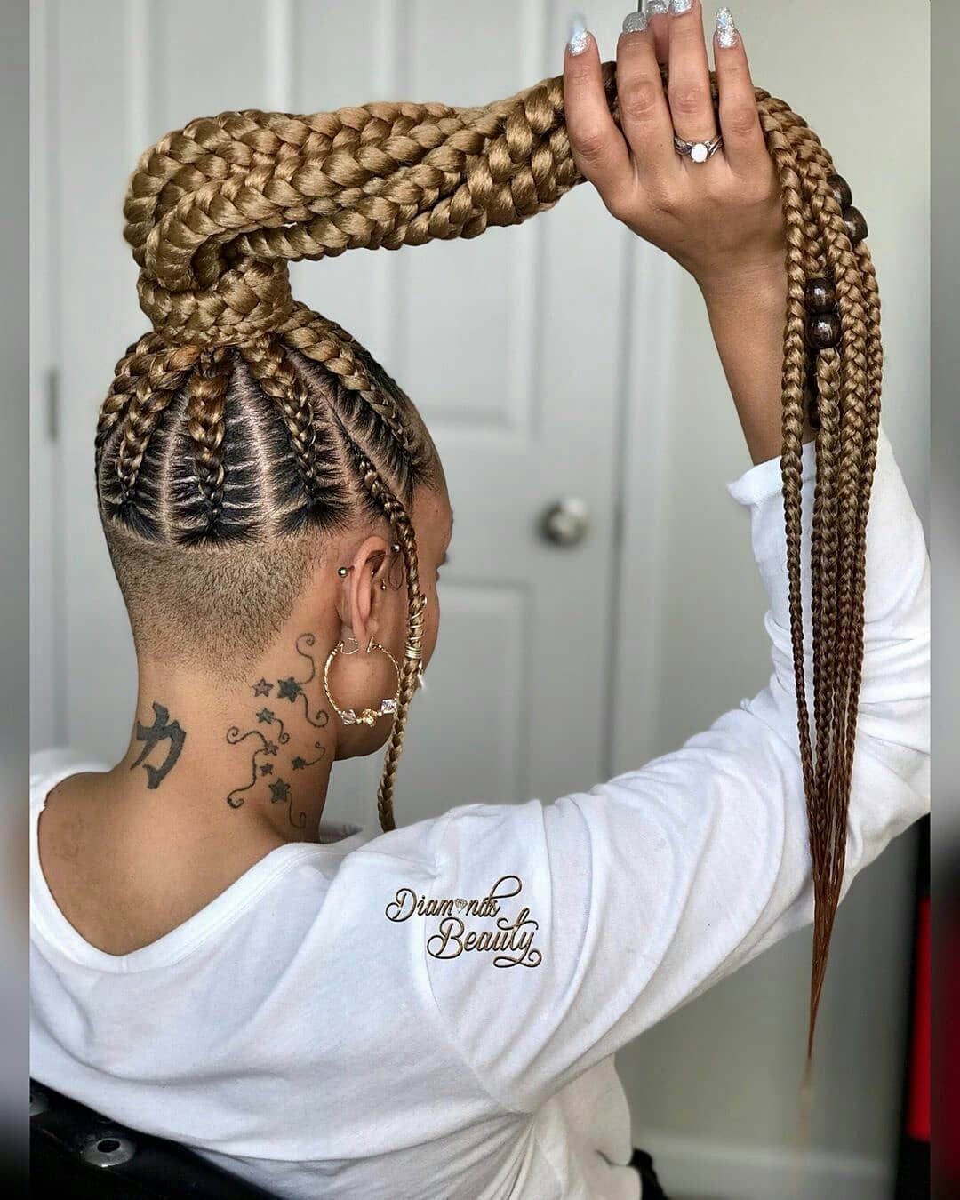 31 Box Braids With Shaved Sides Thrivenaija