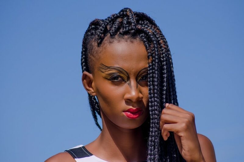 31 Box Braids With Shaved Sides | ThriveNaija