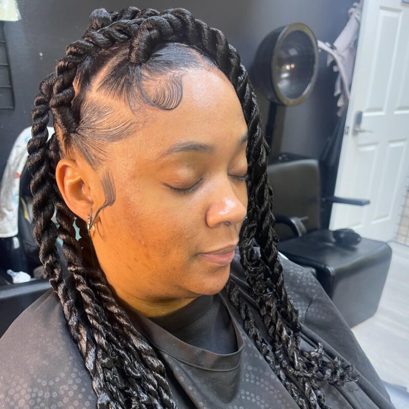 21 Braids Ideas For Older Black Women Over 50 | ThriveNaija