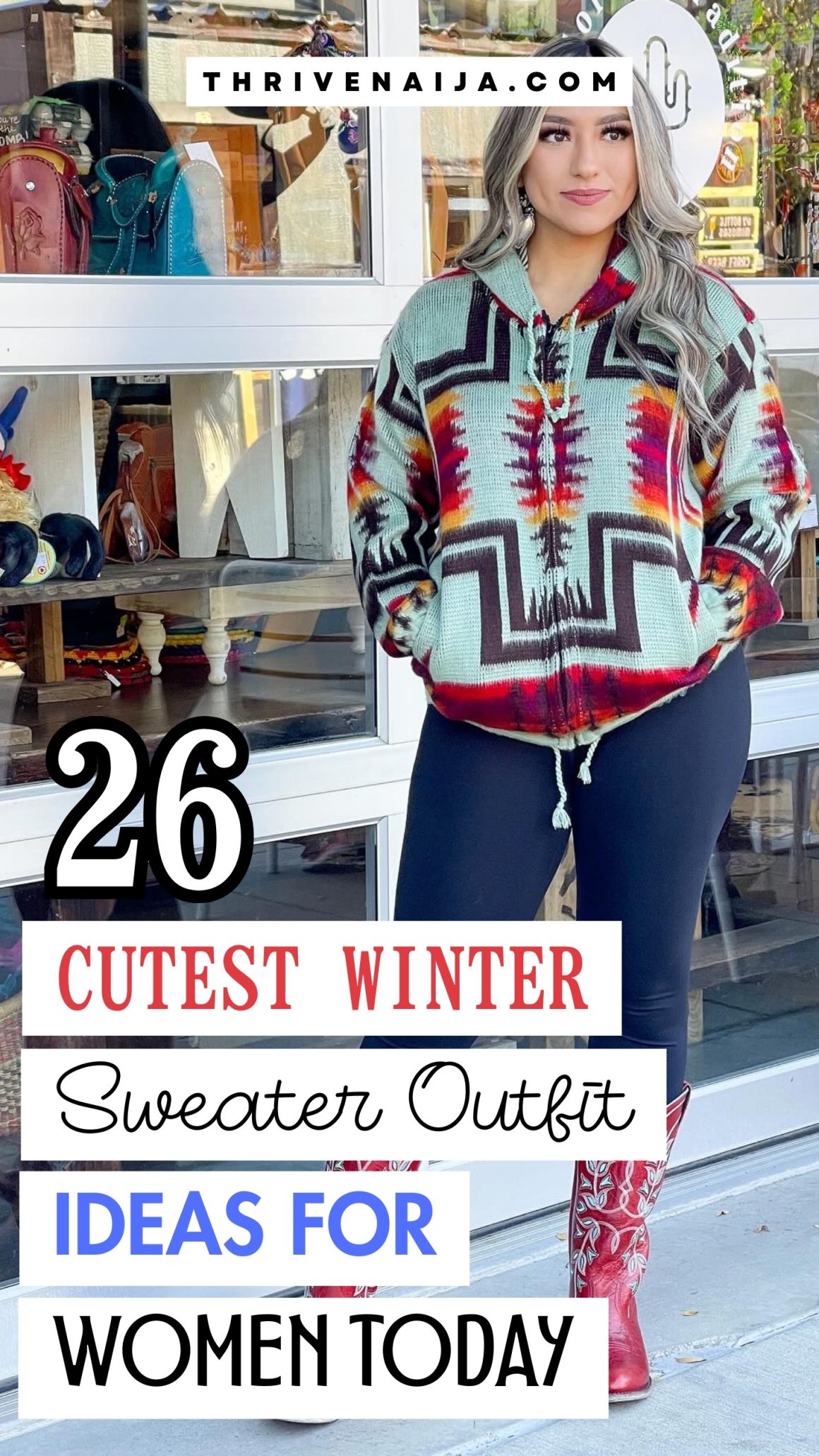 26 Warm Sweater Outfits For Winter | ThriveNaija