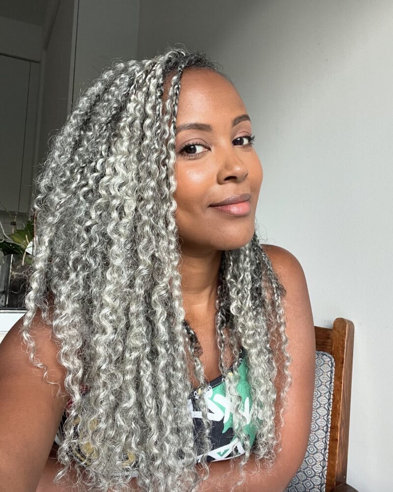16 Grey Hair Braids Style Ideas | ThriveNaija