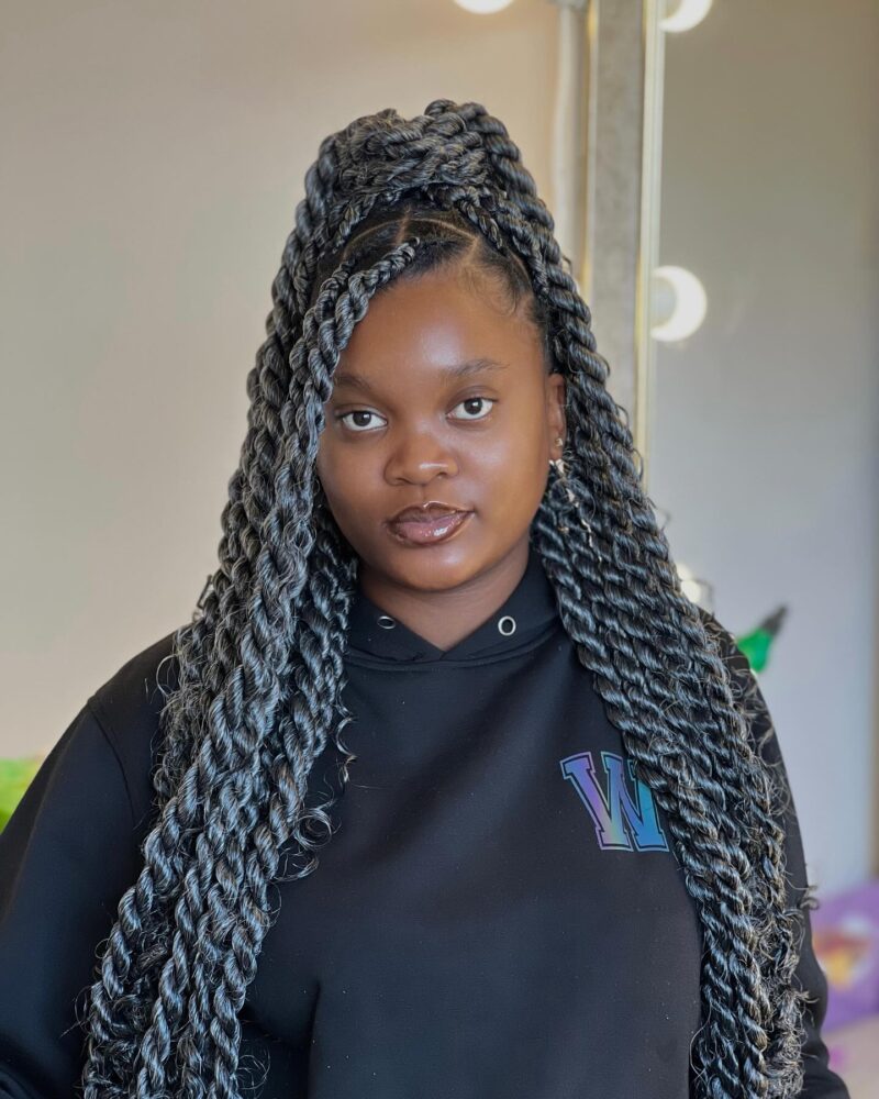 16 Grey Hair Braids Style Ideas | ThriveNaija