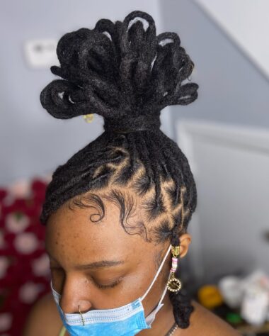 15 Petal Bun Locs Style Ideas | ThriveNaija