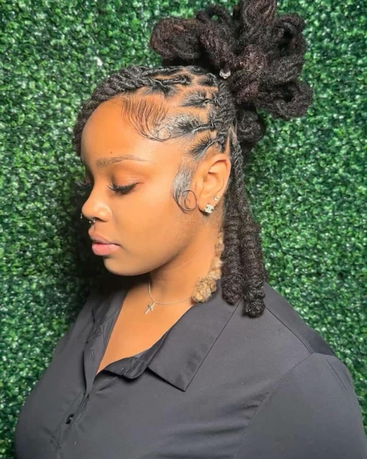 15 Petal Bun Locs Style Ideas | ThriveNaija