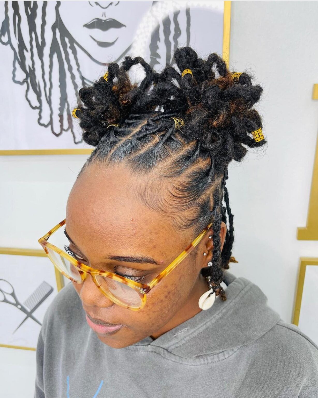 15 Petal Bun Locs Style Ideas | ThriveNaija