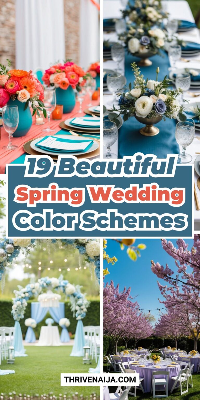 19 Spring Wedding Color Scheme Ideas | ThriveNaija