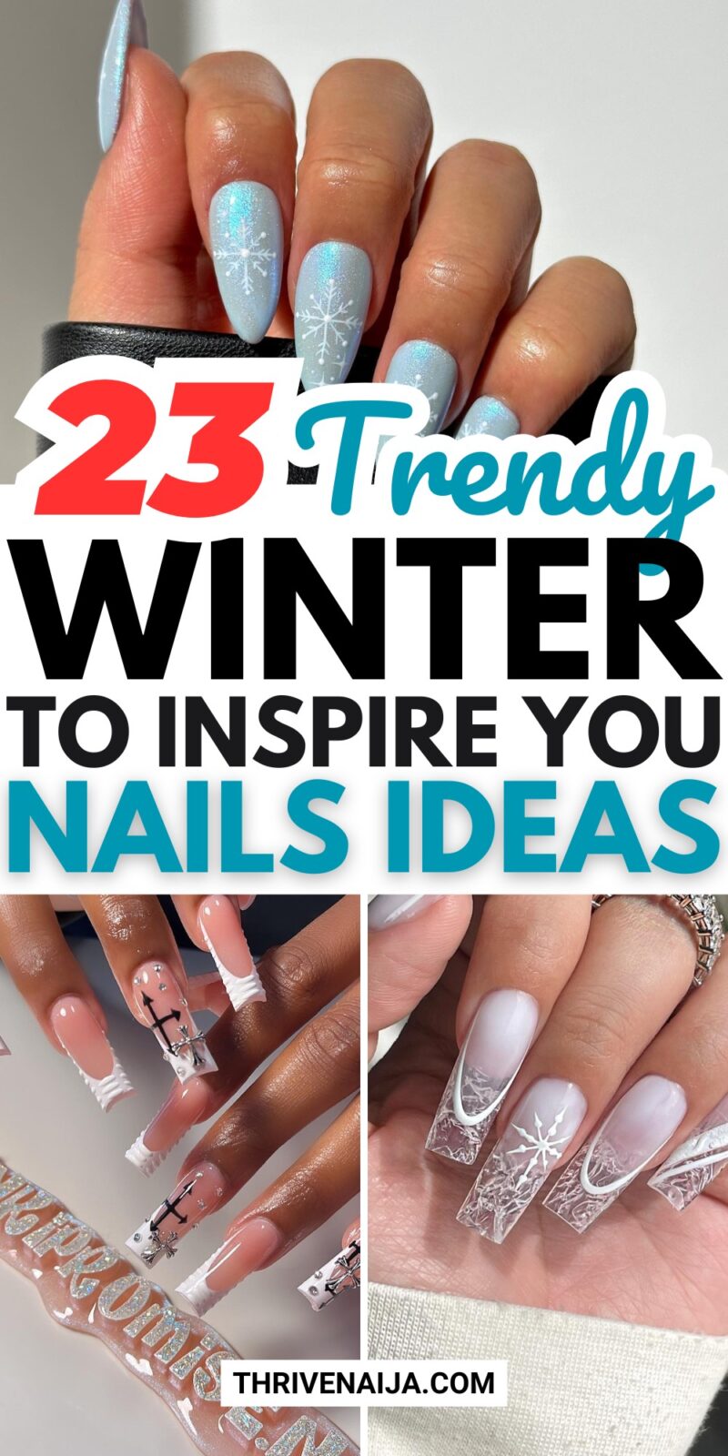 23 Trendy Winter Nails Ideas | ThriveNaija