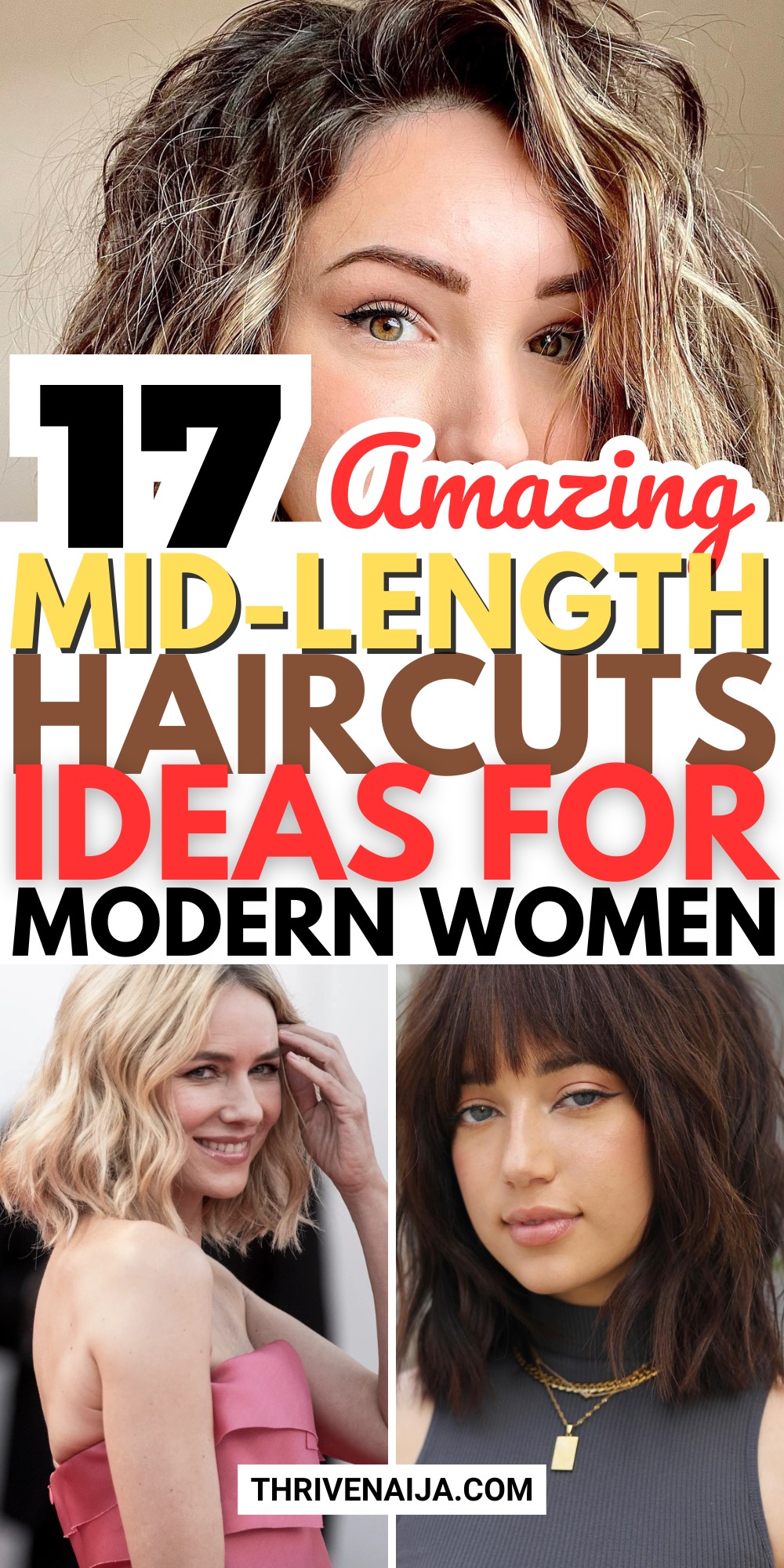 17 Mid Length Haircut Ideas for Women | ThriveNaija