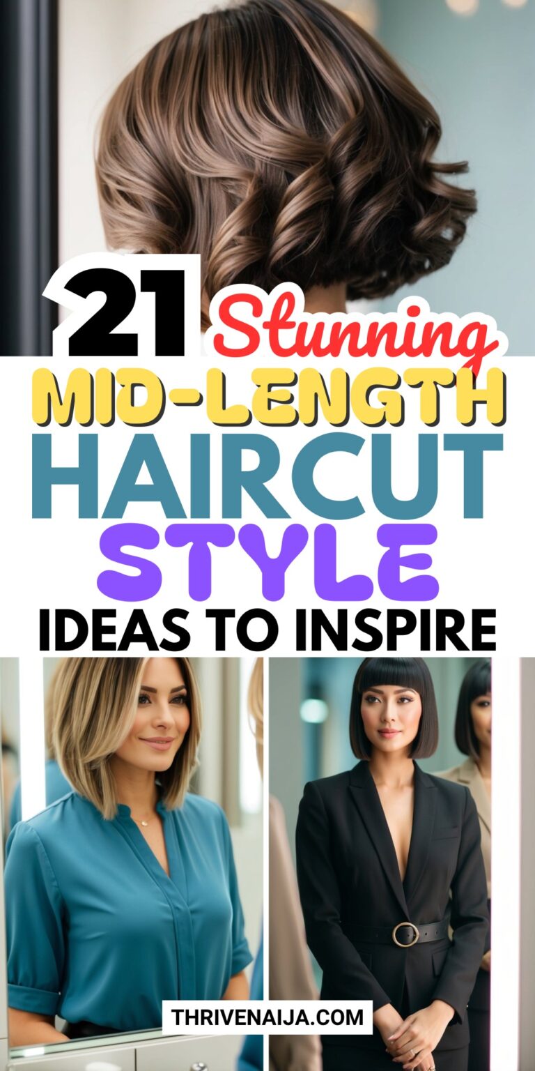 21 Mid-Length Haircut Ideas | ThriveNaija