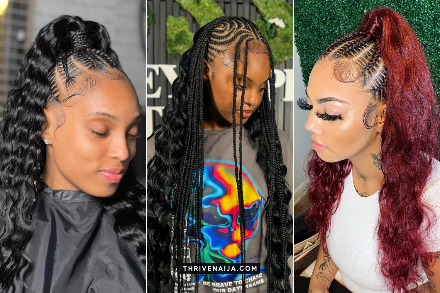 17 Braids With Quick Weave In The Back Ideas | ThriveNaija