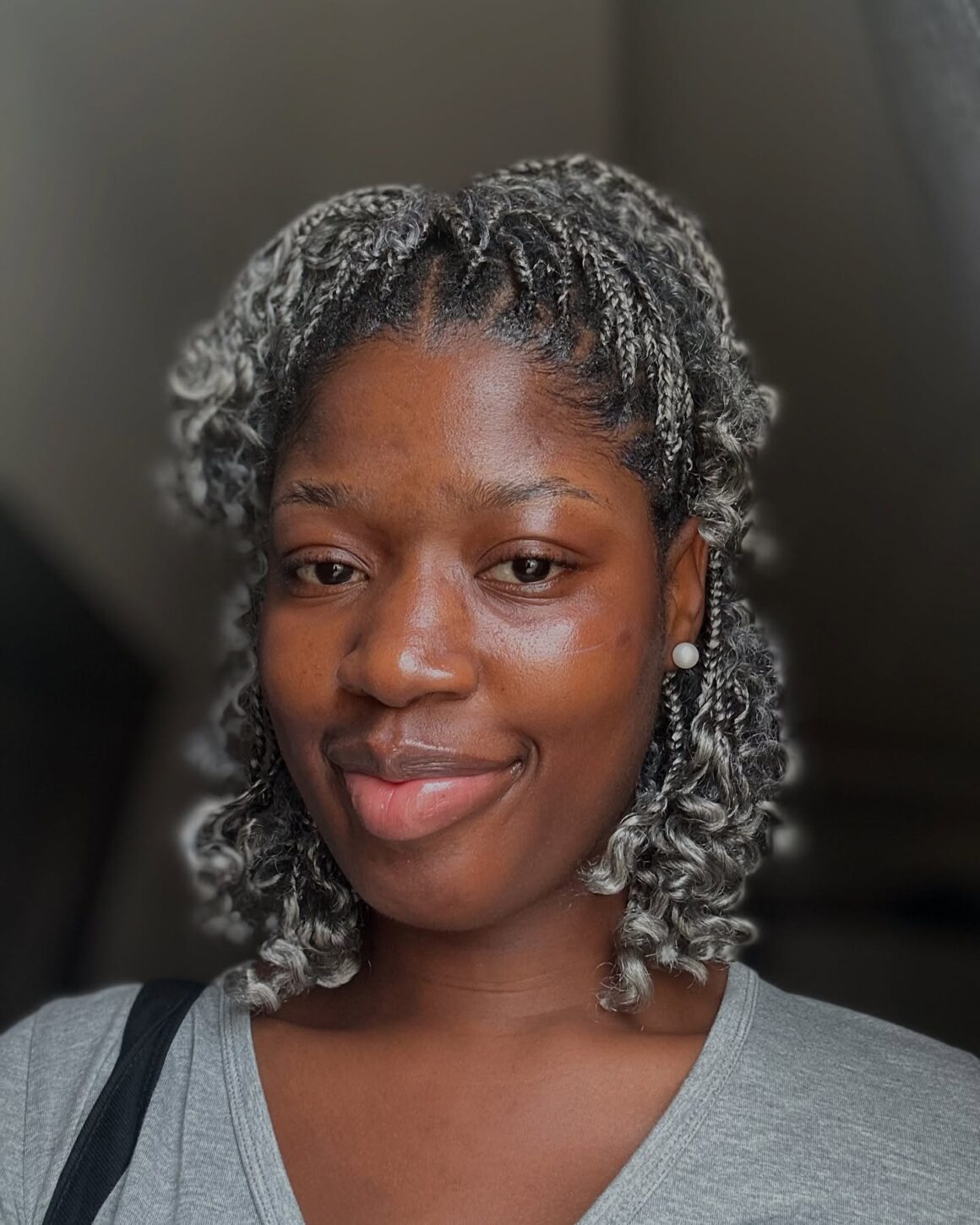 19 Beautiful Grey Knotless Braids Ideas | ThriveNaija