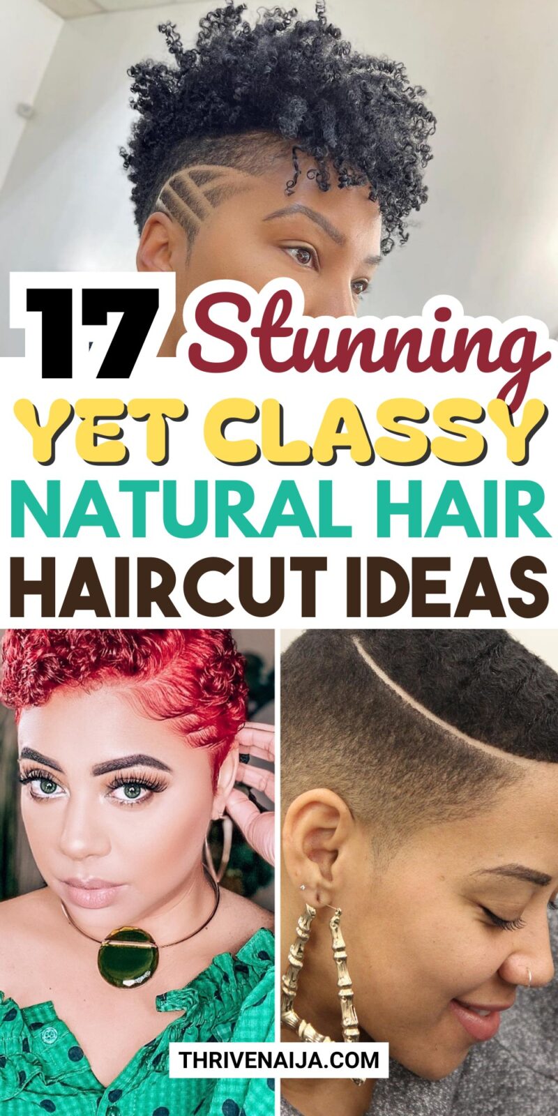 17 Cute Natural Hair Haircut Ideas | ThriveNaija