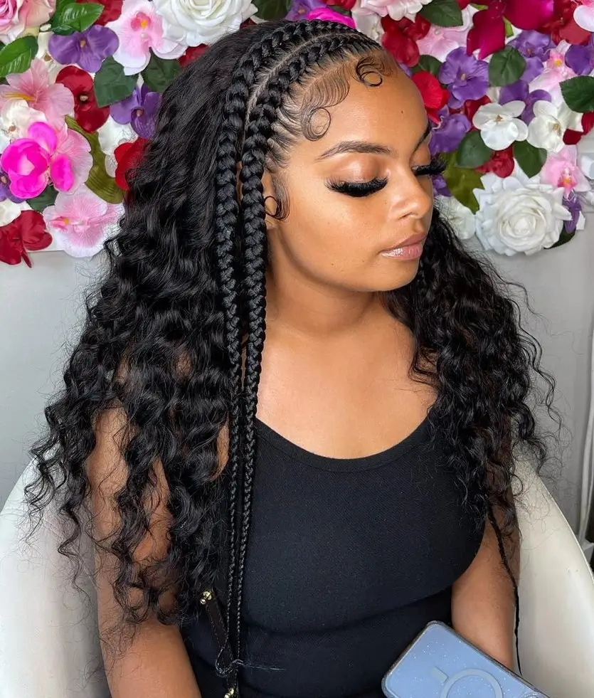 17 Braids With Quick Weave In The Back Ideas | ThriveNaija