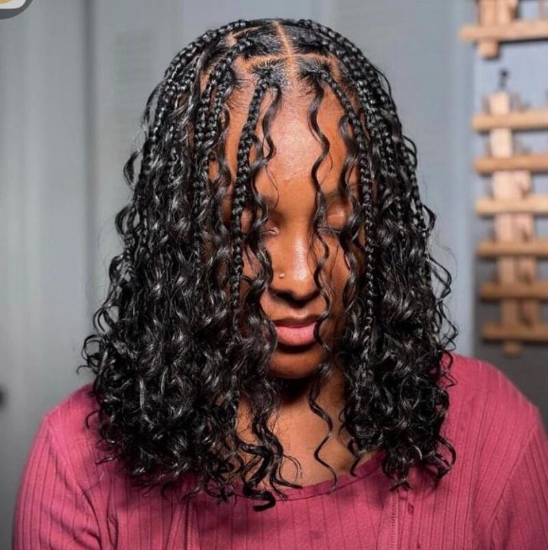 29 Short Box Braids Hairstyle Ideas | ThriveNaija
