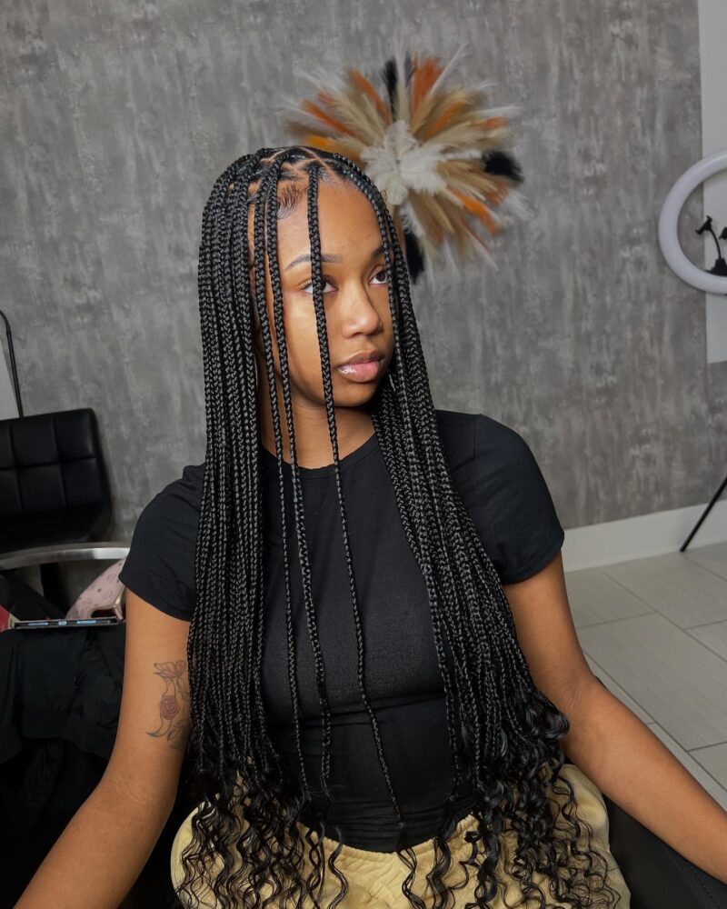 41 Newest Micro Braids Hairstyles | ThriveNaija