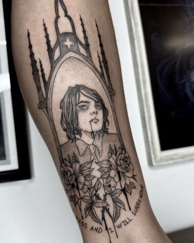 17 Cute Gothic Flower Tattoo Ideas | ThriveNaija