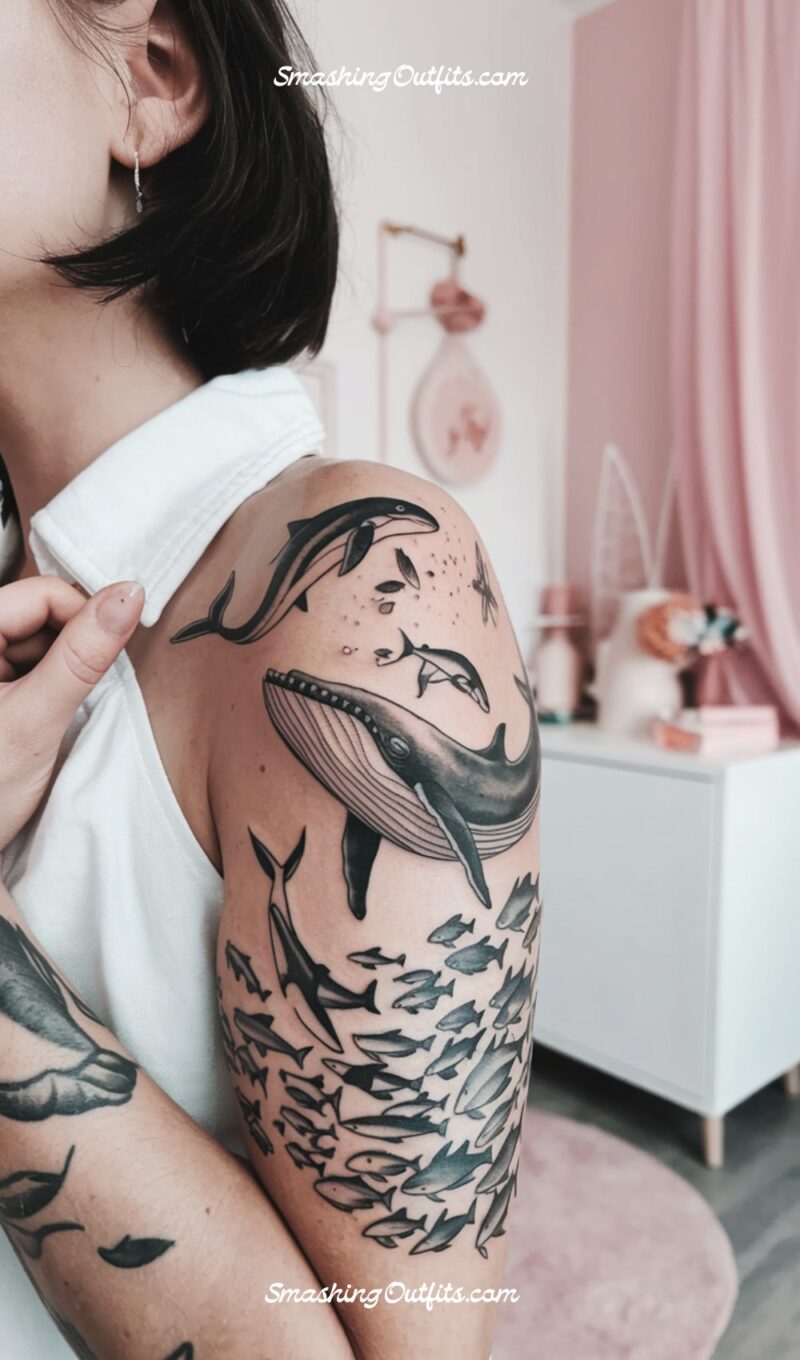 17 Cute Marine Life Tattoo Ideas | ThriveNaija
