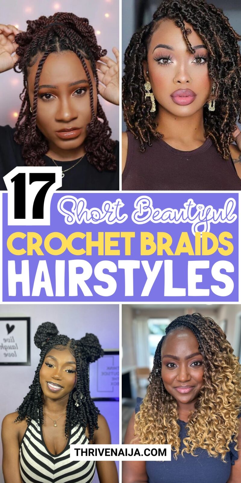 17 Cutesy Short Crochet Braids Hairstyles | ThriveNaija
