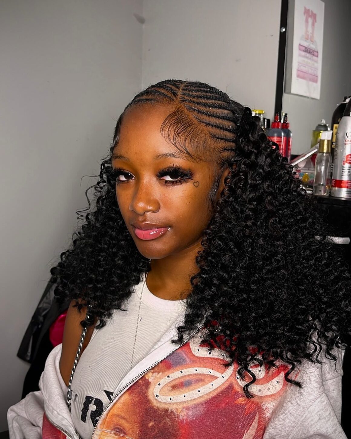 15 Short Fulani Braids Styles With Curls | ThriveNaija