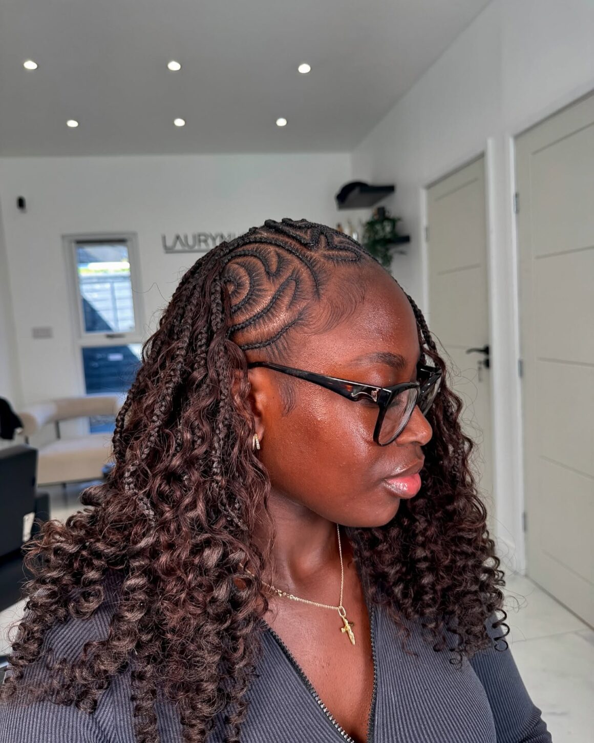 15 Short Fulani Braids Styles With Curls | ThriveNaija