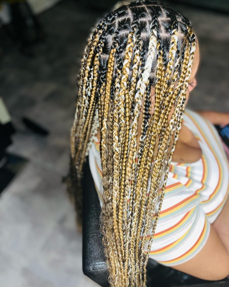 18 Beautiful Honey Blonde Boho Braids Ideas | ThriveNaija