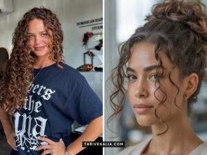 16 Cute Half Braids Half Curls Natural Hair Styles | ThriveNaija