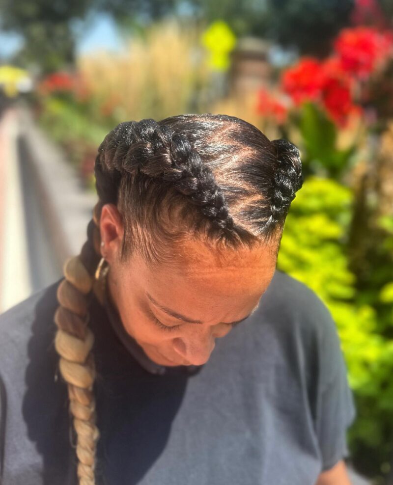 19 Cute French Braids Hairstyles For Black Women | ThriveNaija