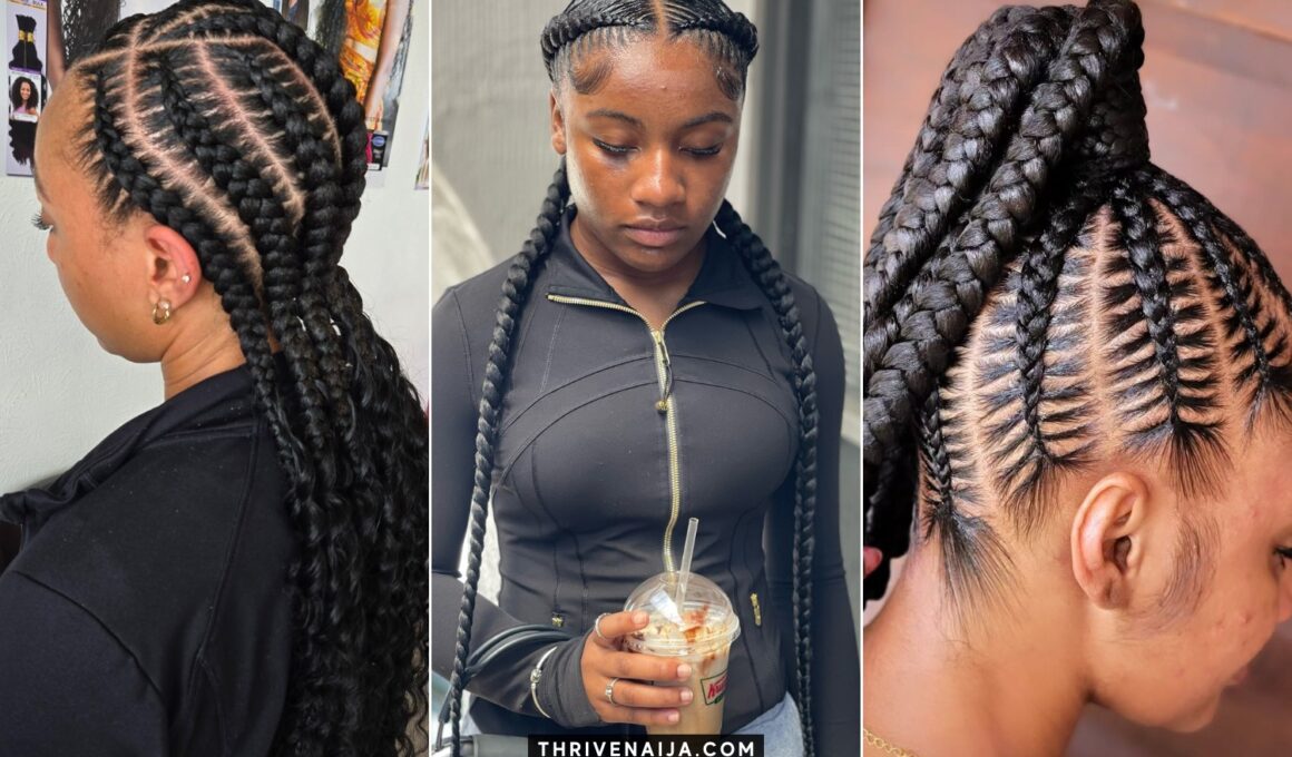19 Stunning Big Cornrows Hairstyle Ideas | ThriveNaija