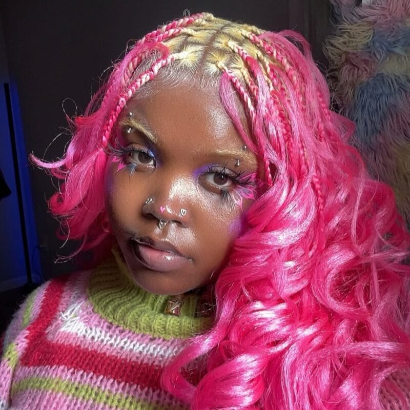 17 Trending Pink Braids Hairstyles For Black Women | ThriveNaija