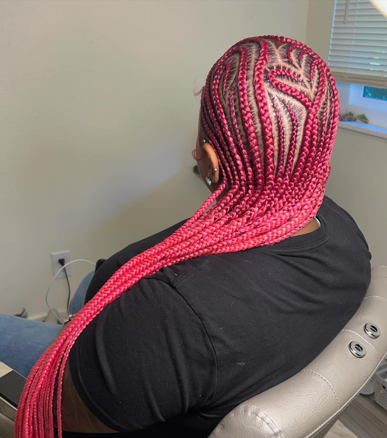 17 Trending Pink Braids Hairstyles For Black Women | ThriveNaija