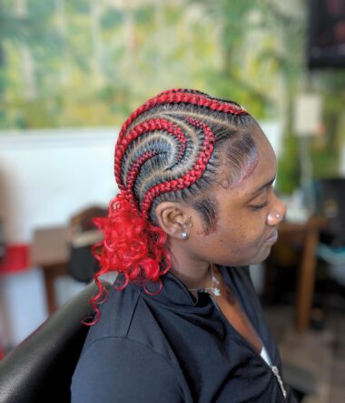 17 Chic Red Braids Hairstyle Ideas For Black Women | ThriveNaija