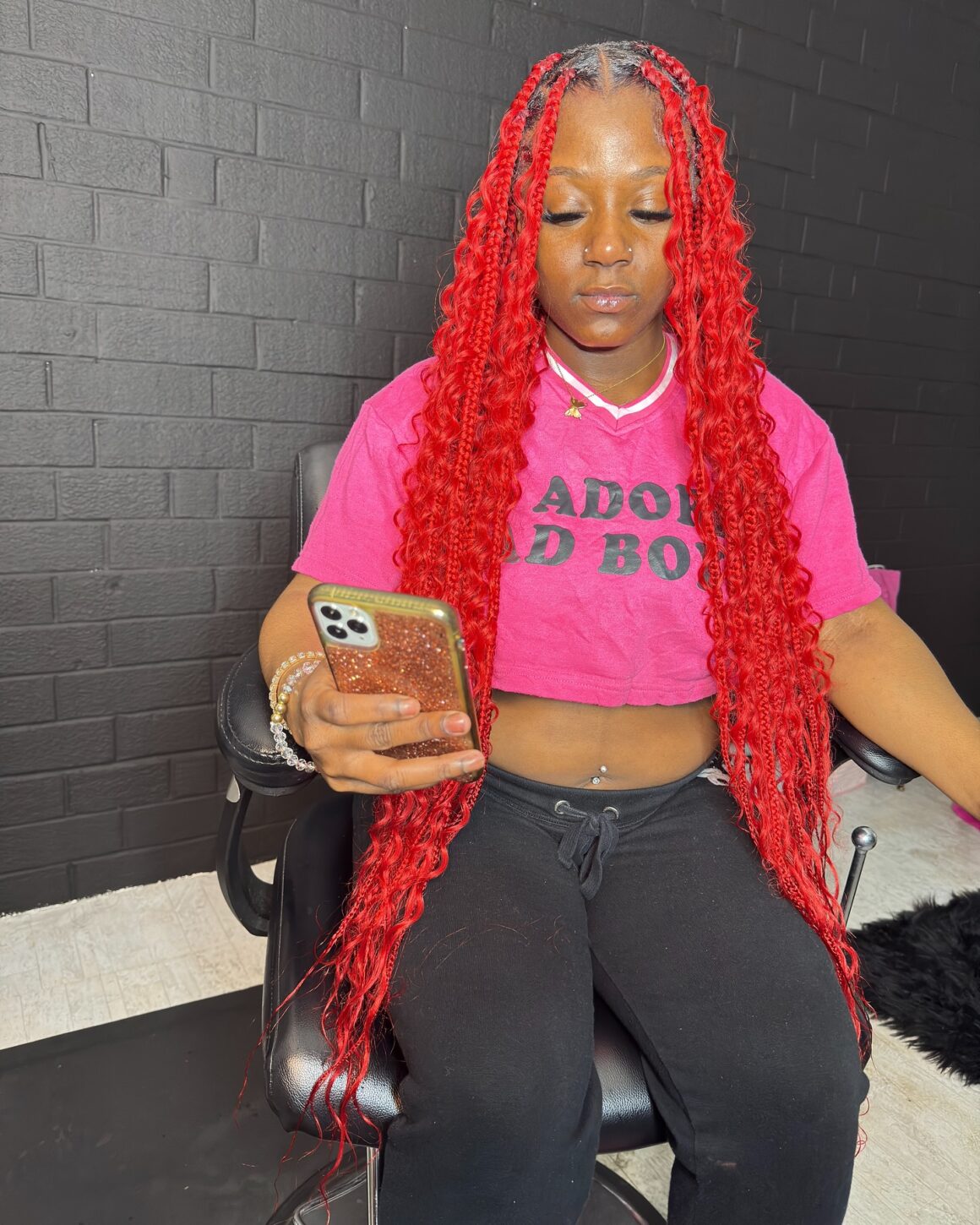 17 Chic Red Braids Hairstyle Ideas For Black Women | ThriveNaija