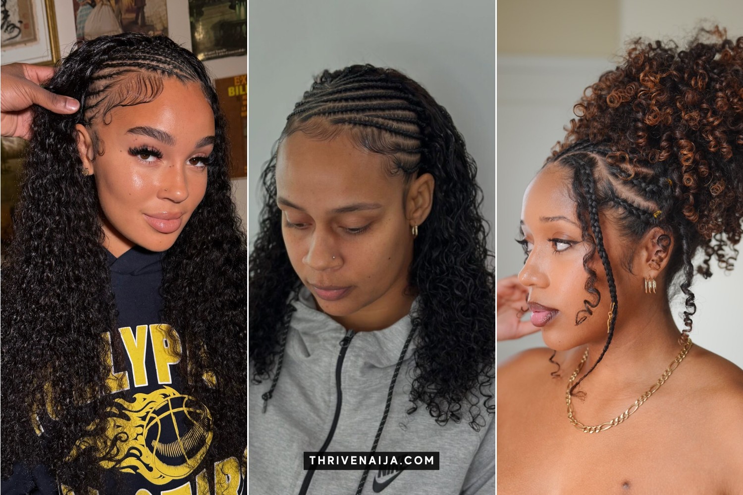 16 Cute Half Braids Half Curls Natural Hair Styles | ThriveNaija