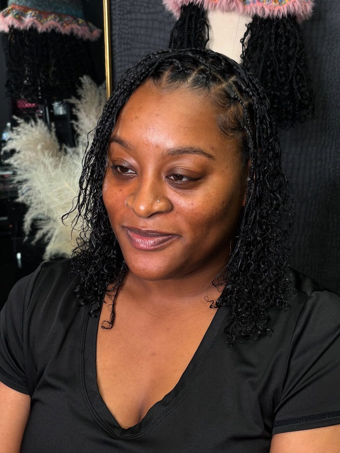 16 Cute Half Braids Half Curls Natural Hair Styles | ThriveNaija