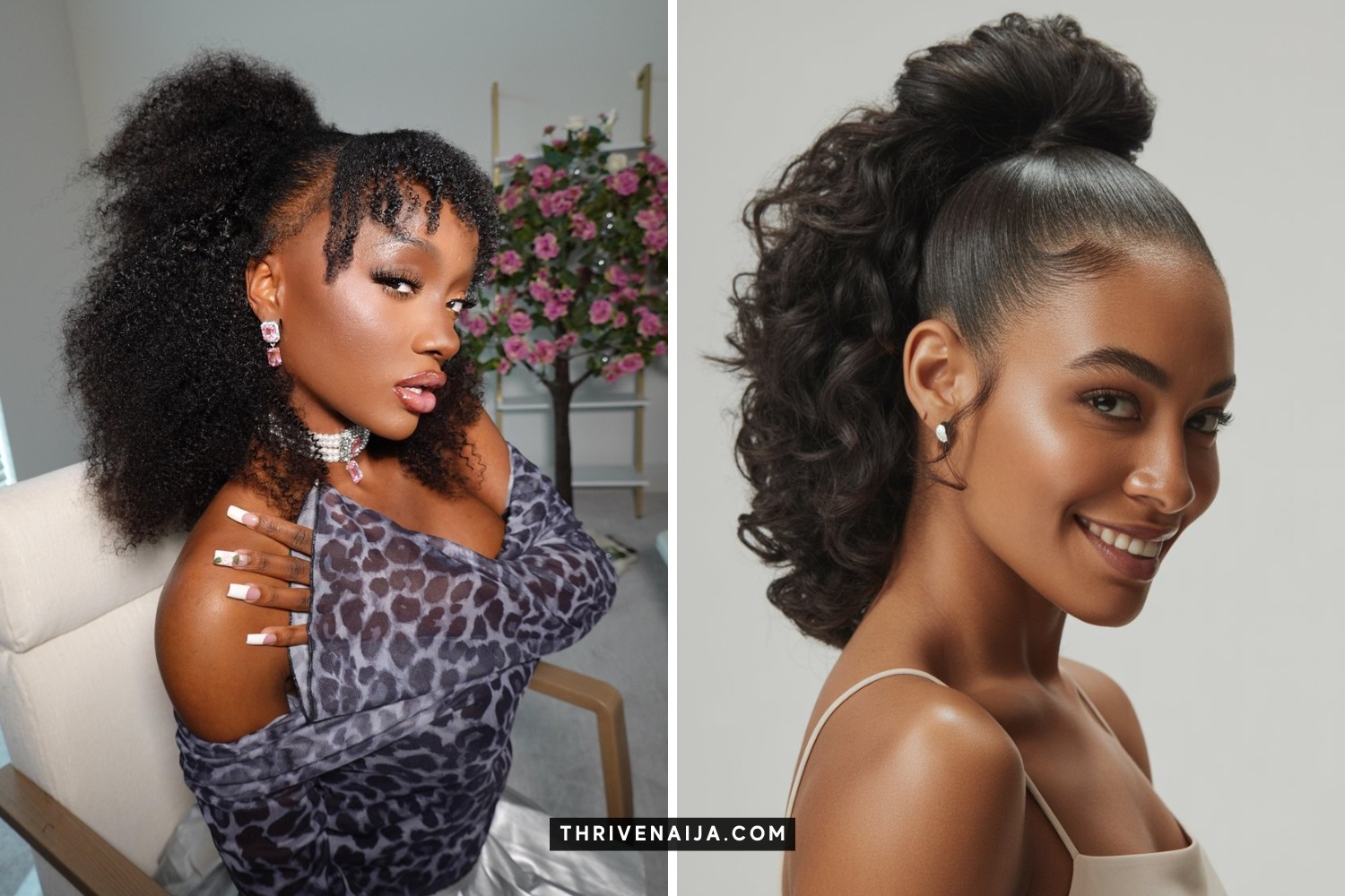 15 Cute Half Up Half Down Hairstyles for Black Women | ThriveNaija