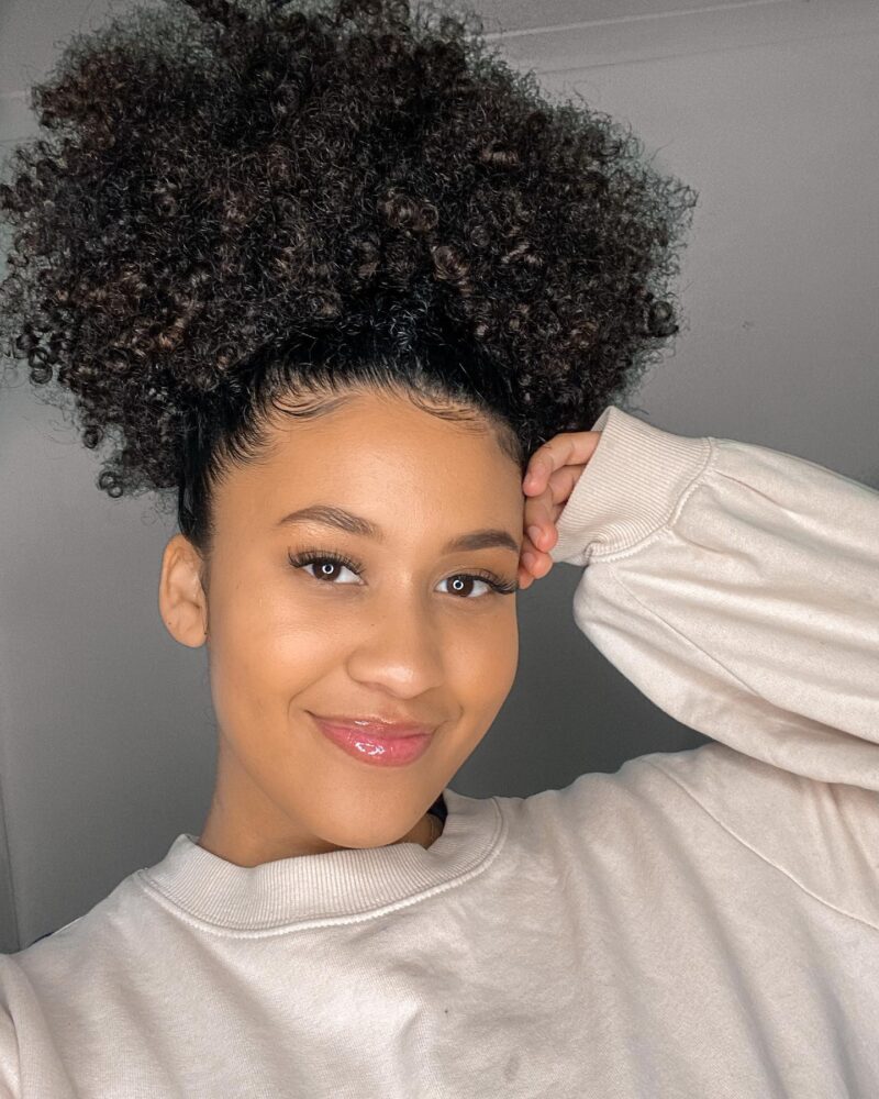 13 Pineapple Updo Hairstyles for Natural Hair | ThriveNaija