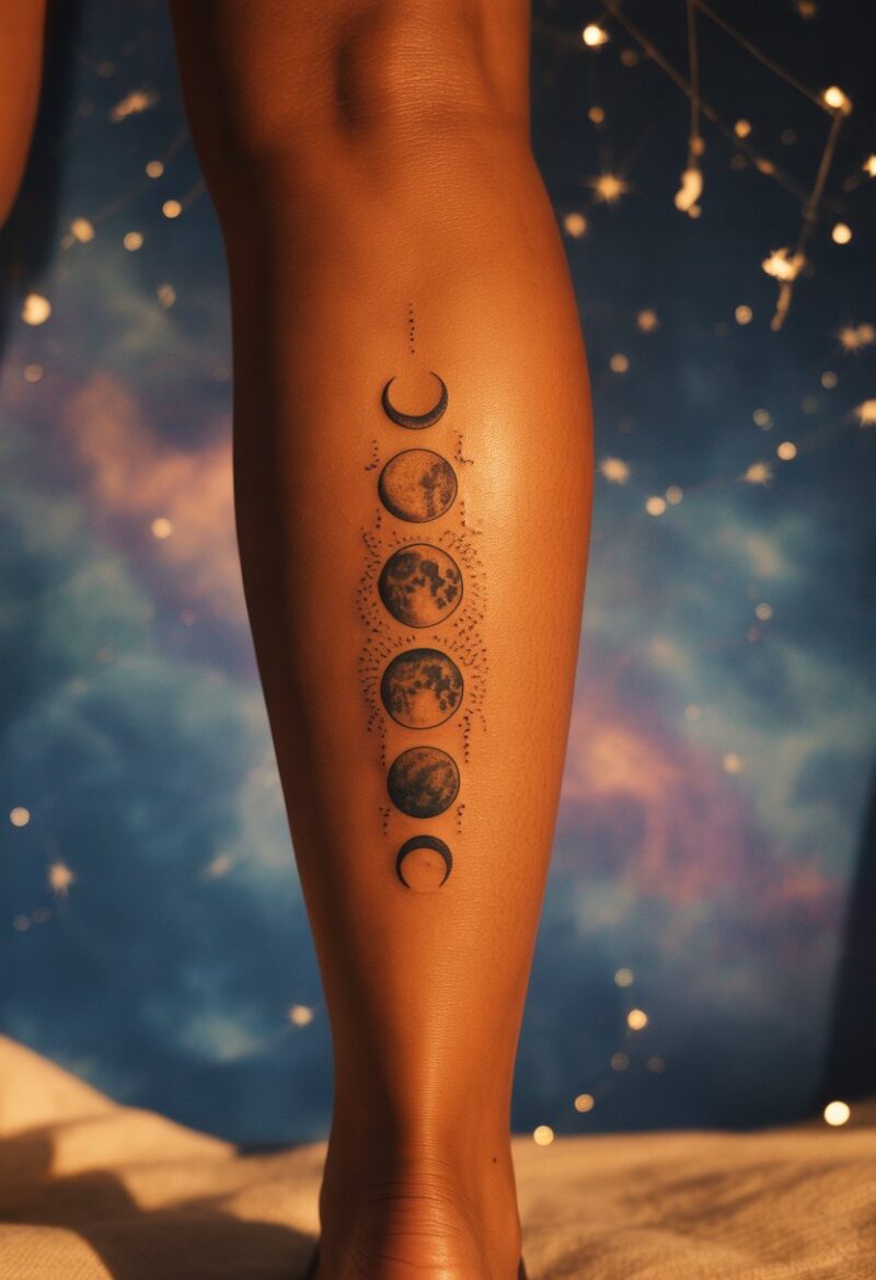 18 Stylish Women Calf Tattoo Ideas | ThriveNaija