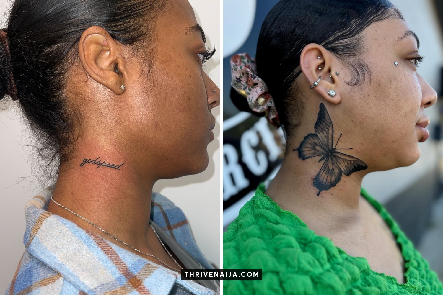 19 Cute Neck Tattoo Ideas for Women You'll Love | ThriveNaija