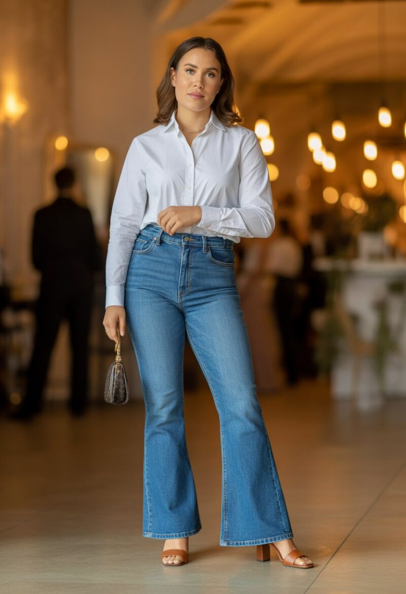 17 Cute Denim and White Party Outfits for Women | ThriveNaija