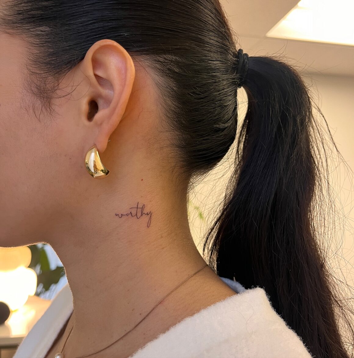 19 Cute Neck Tattoo Ideas for Women You'll Love | ThriveNaija