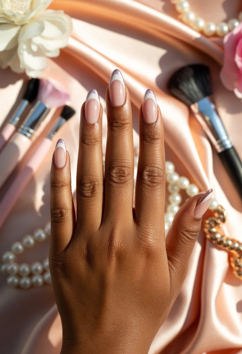 15 Gorgeous French Tip Acrylic Nails | ThriveNaija