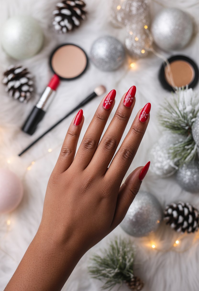 17 Cute Red Cat Eye Nails Design Ideas | ThriveNaija